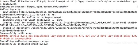 python已安装wrapt包却提示报错modulenotfounderror no module named wrapt csdn博客