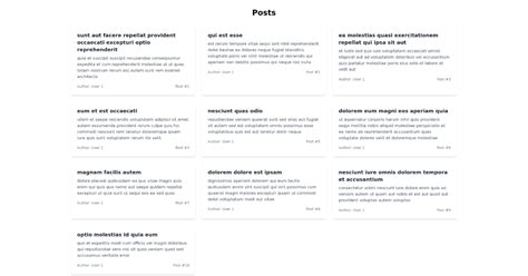 React Component To Show Posts From Jsonplaceholder Api With Tailwind Css