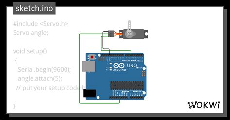 Servo Motor Angle With Out Delay Wokwi Esp32 Stm32 Arduino Simulator