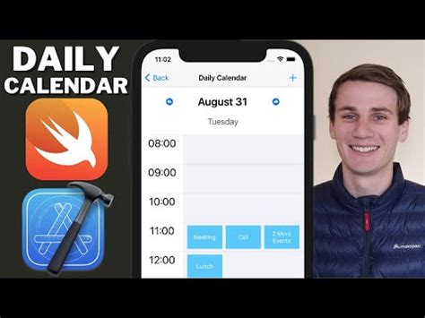 Daily Calendar Swift Xcode Tutorial Hourly Events YouTube