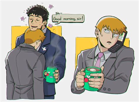 Reigen Arataka And Serizawa Katsuya Mob Psycho 100 Drawn By Kentret