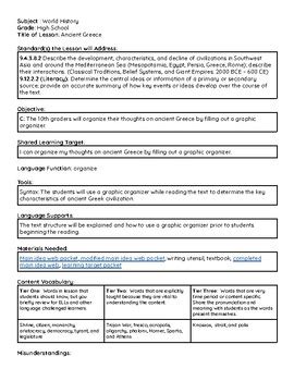 Ancient Greece Lesson Plan By Holly Pederson Tpt