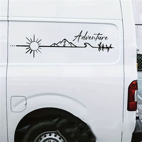 Camping Outdoor Abenteuer Vinyl Aufkleber Camper Van Suv Dekoration Aufkleber Auto Fenster Tür