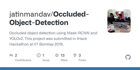 Github Jatinmandavoccluded Object Detection Occluded Object