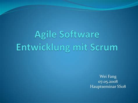 Ppt Agile Software Entwicklung Mit Scrum Powerpoint Presentation Free Download Id 3665431