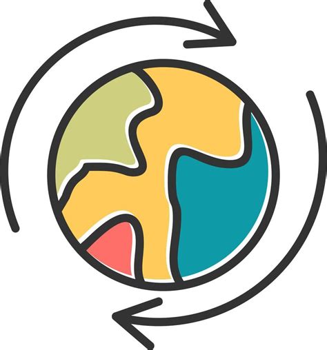 Planeta Tierra Vector Icono Vector En Vecteezy