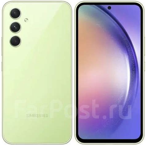 Смартфон Samsung Galaxy A54, 128 гб, 6.40", зеленый, 3G, 4G LTE, Dual ...