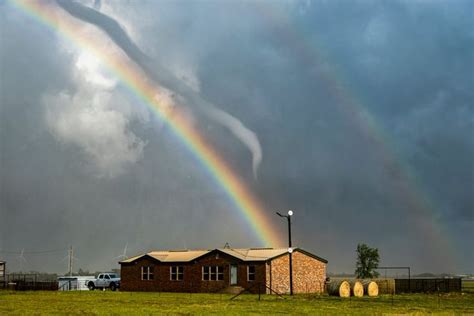 Rainbow Tornado In Storm Photography