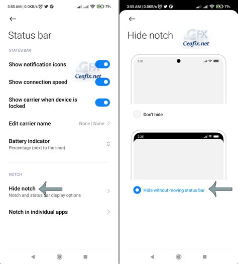 Hide Or Unhide Notch In Android Phones