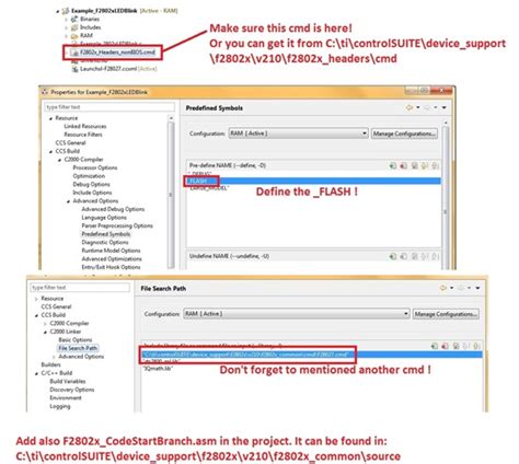 C2000 Launchpad Linker Command File C2000 Microcontrollers Forum