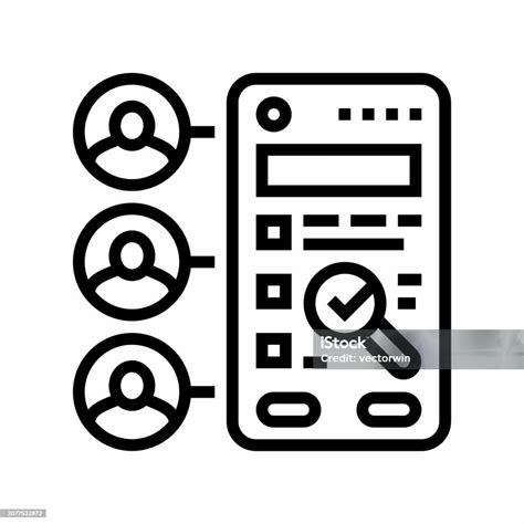 사용자 테스트 Ux Ui 디자인 선 아이콘 벡터 일러스트 레이 션 0명에 대한 스톡 벡터 아트 및 기타 이미지 0명 날씬한