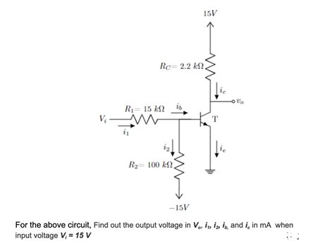Solved For The Above Circuit Find Out The Output Voltage In Chegg Com