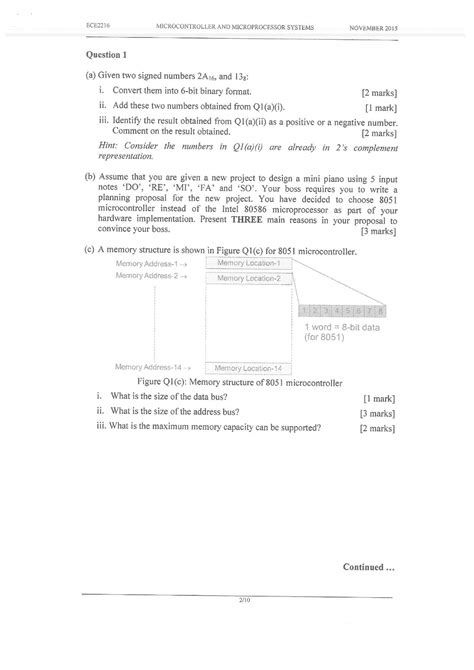 Microprocessor And Microcontroller Exam November ECEEZIG MICROCONTROLLER AND Studocu