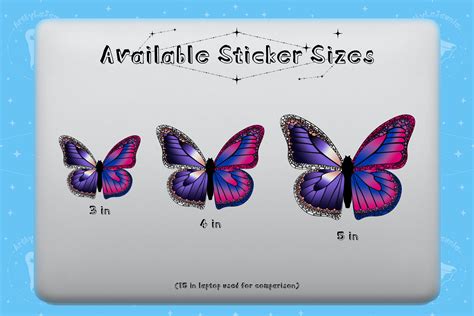 Asexualother Ace Spectrumother Pride Butterfly Stickers