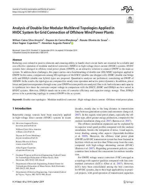 Pdf Analysis Of Double Star Modular Multilevel Topologies Applied In