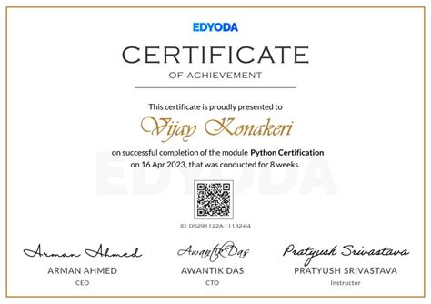 Vijay Konakeri On Linkedin Pythoncertification Edyoda