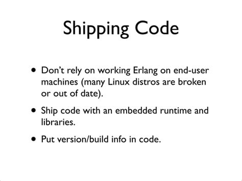 Distributed Erlang Systems In Operation Ppt