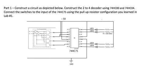 Solved Part 1 Construct A Circuit As Depicted Below