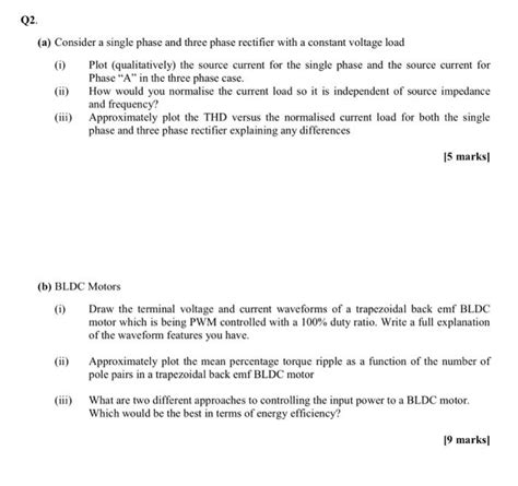 Solved A Consider A Single Phase And Three Phase Rectifier