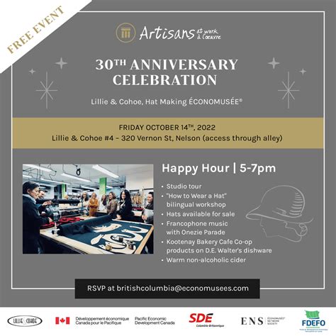 Lillie And Cohoe 30th Anniversary Celebration West Kootenay Regional