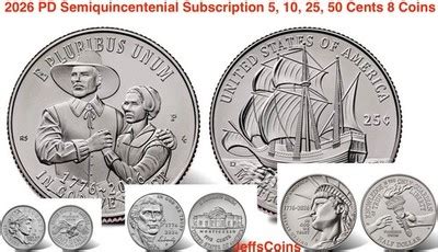 2026 P D All 8 Nickel Dime Quarter Kennedy Best Bu Pd