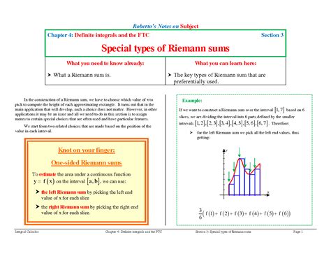 SOLUTION Special Types Of Riemann Sums Studypool