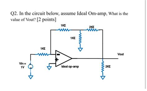 Solved Q2. In the circuit below, assume Ideal Om-amp, What | Chegg.com