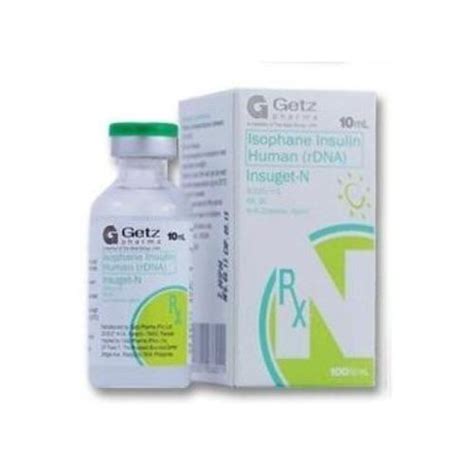 Insuget N Injection 100 Iu 1 Vialx10ml Medical Bazar