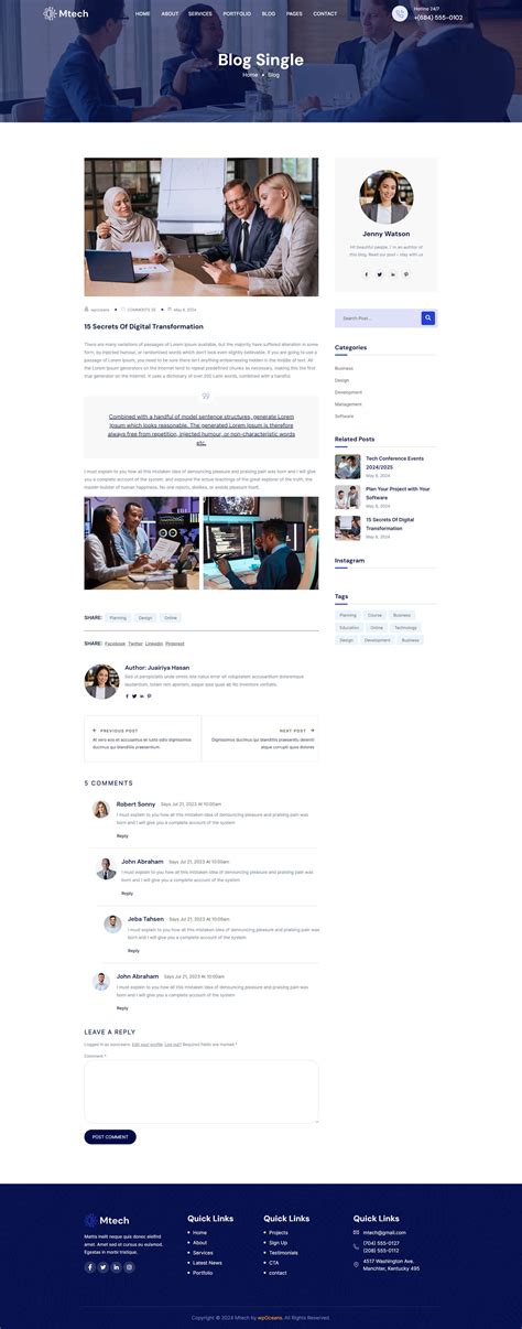 Mtech It Solutions And Technology Elementor Template Kit By Wpoceans