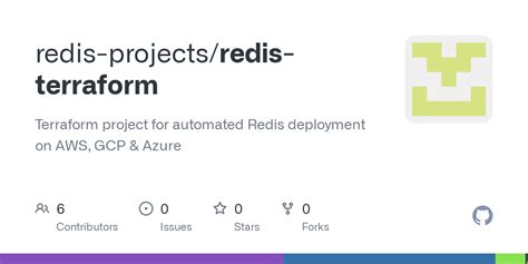 Github Redis Projectsredis Terraform Terraform Project For