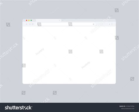 browser mockup website empty browser window stock vector royalty free