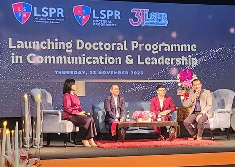 Lspr Institut Selenggarakan Program Doktoral Kelas Dunia