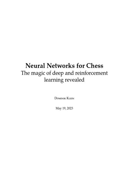 Neuralnetworkschess Pdf Function Mathematics Chess