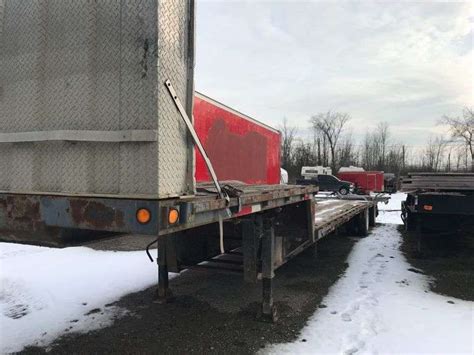 1982 Fontaine Drop Deck Trailer With Beaver Tail And Ramps Air Ride