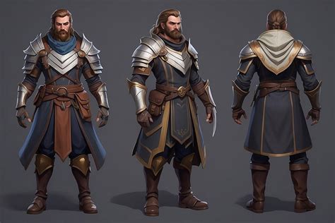 Roleplaying Game Character Illustration Mockup Premium Ai Generated Image