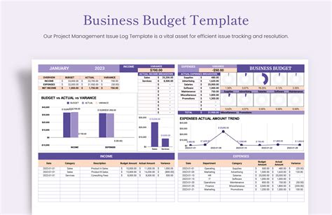Excel Business Budget Template