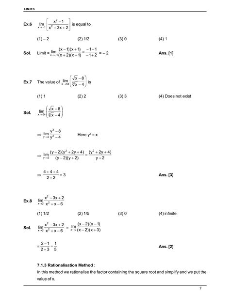 Functions And Limits Notes For Class IIT JEE