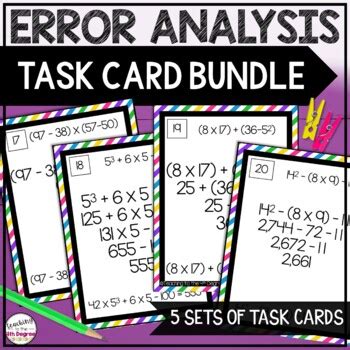 Error Analysis Bundle By Teaching To The Th Degree TpT