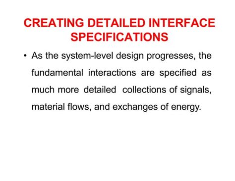 Unit 38 Creating Detailed Interface Specifications Ppt