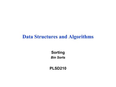 Binsort Ppt Programming Languages Computing Binsort Ppt Programming Languages Computing