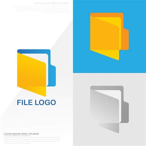 Premium Vector File Logo With Gradient Colors In A Modern Abstract Style