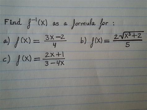 solved find f x 3x 2 4 f x 2 square root x 3 2