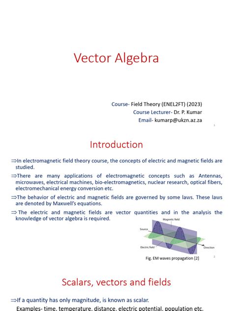 vector algebra pdf euclidean vector field physics