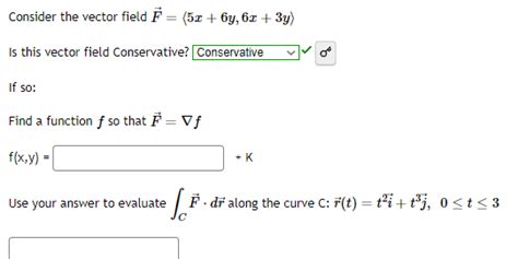 Solved Use Your Answer To Evaluate Cvec F Dvec R Along Chegg