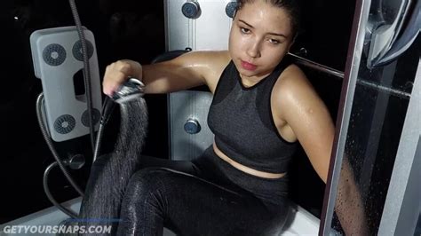 Ellie In The Shower Girls In Wet Clothes