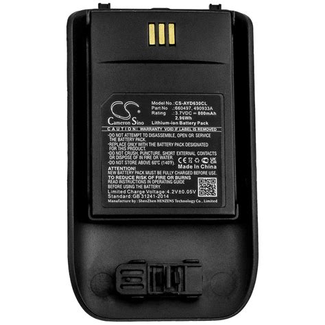 Ascom D63 Dect 3735 Dh7 I63 Replacement Battery