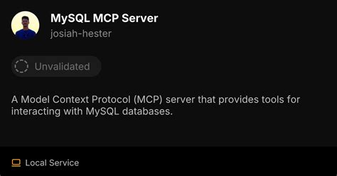 Mysql Mcp Server Mcp Servers · Lobehub