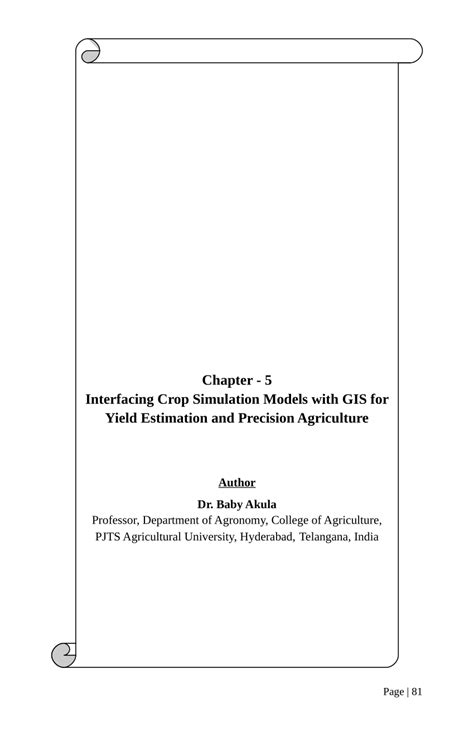 Pdf Interfacing Crop Simulation Models With Gis For Yield Estimation