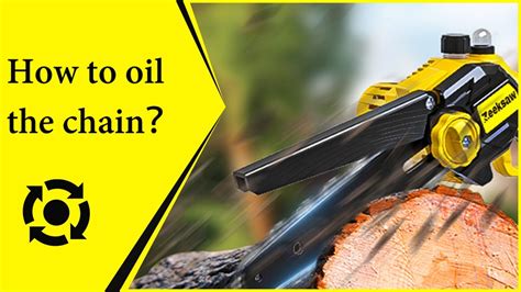 8‘mini chainsaw- How to oil the chain？ - YouTube