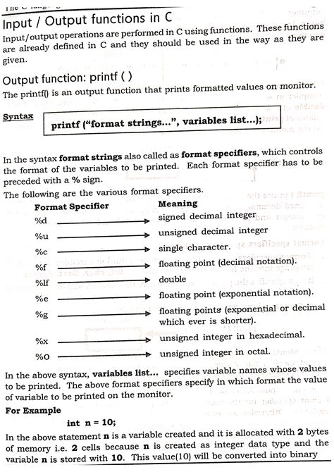 C Notes Perfect Computer Science Studocu